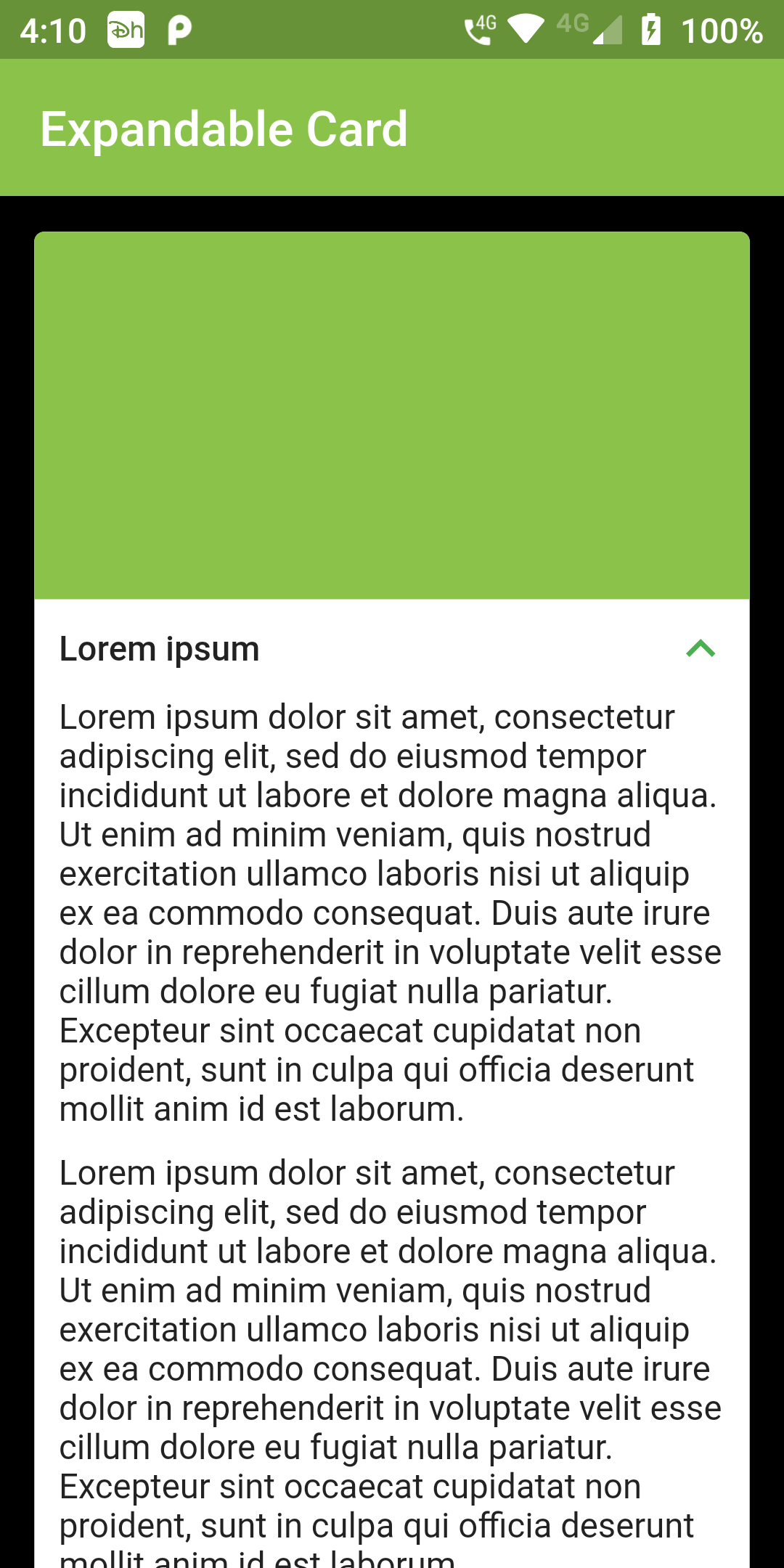 How To Create Expandable Card Using Flutter Android A
